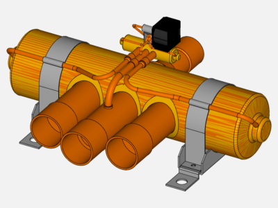 4-way valve heat conduction welding by lhf22 | SimScale