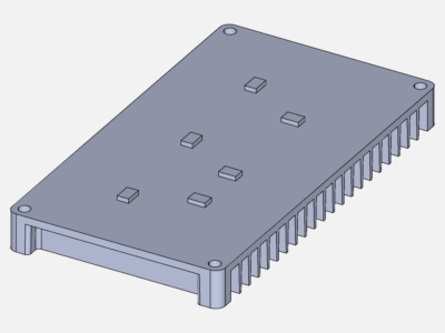 Heat Sink Simulation By Gquadros Simscale