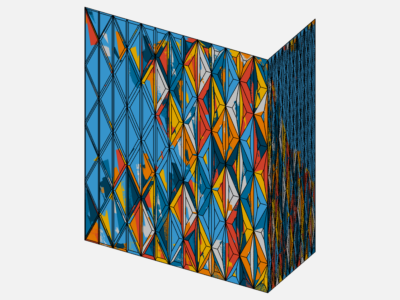 Facade Wind Resistance by AJS02 | SimScale