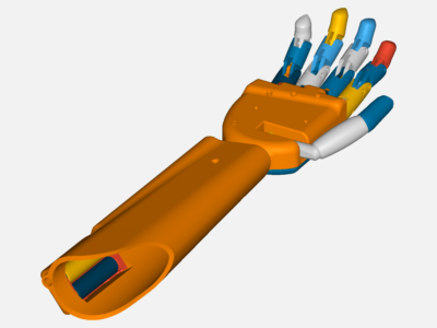 Electric prosthetic hand by 9043680306 | SimScale...