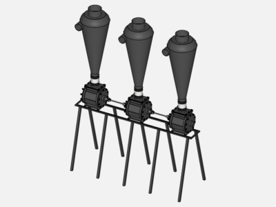 Cyclone with Rotary Airlock Valve by sabolaji | SimScale