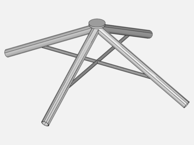 Static analysis of legs and leg supports by taspargo | SimScale