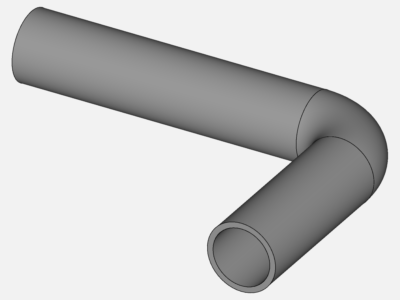 Pipe Flow w/ Two Inlets(no edit) by Bradley_Adams | SimScale
