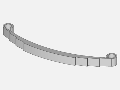 Leaf Spring Static Stress Analysis by bramdam | SimScale