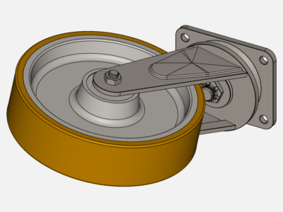 Caster Wheel by rahmawatiarifi | SimScale