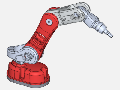 Robotic Arm Stress Analysis by MSThaheem | SimScale