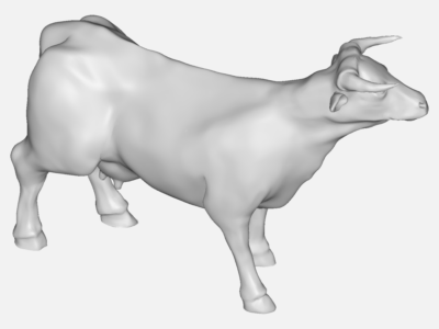 aerodynamics of a cow by sanchith | SimScale
