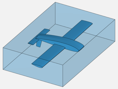 1st aerodynamic analysis of my airplanelane by saktar | SimScale