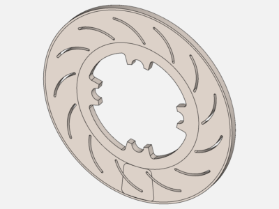 Brake disc simulation by prathik780 | SimScale