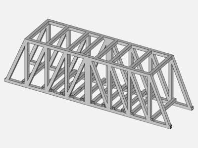 Truss bridge eigenfrequency analysis by LFM | SimScale