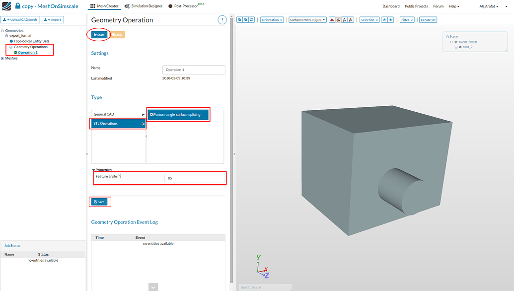 How to Split an STL geometry into different faces - CAD & Meshing ...