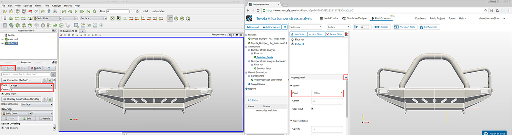 FEA post-processing guide (using online post-processor and local Paraview) - Post-processing ...