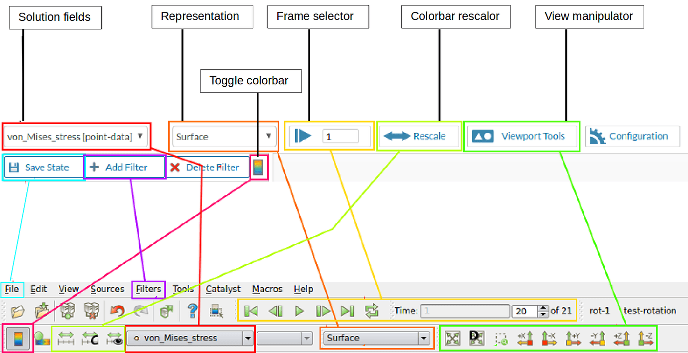 FEA post-processing guide (using online post-processor and local Paraview) - Post-processing ...