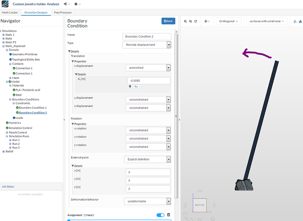 Proper simulation setup for Static project - Project Support - SimScale CAE Forum