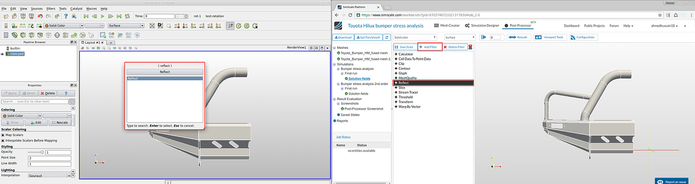 FEA post-processing guide (using online post-processor and local ...