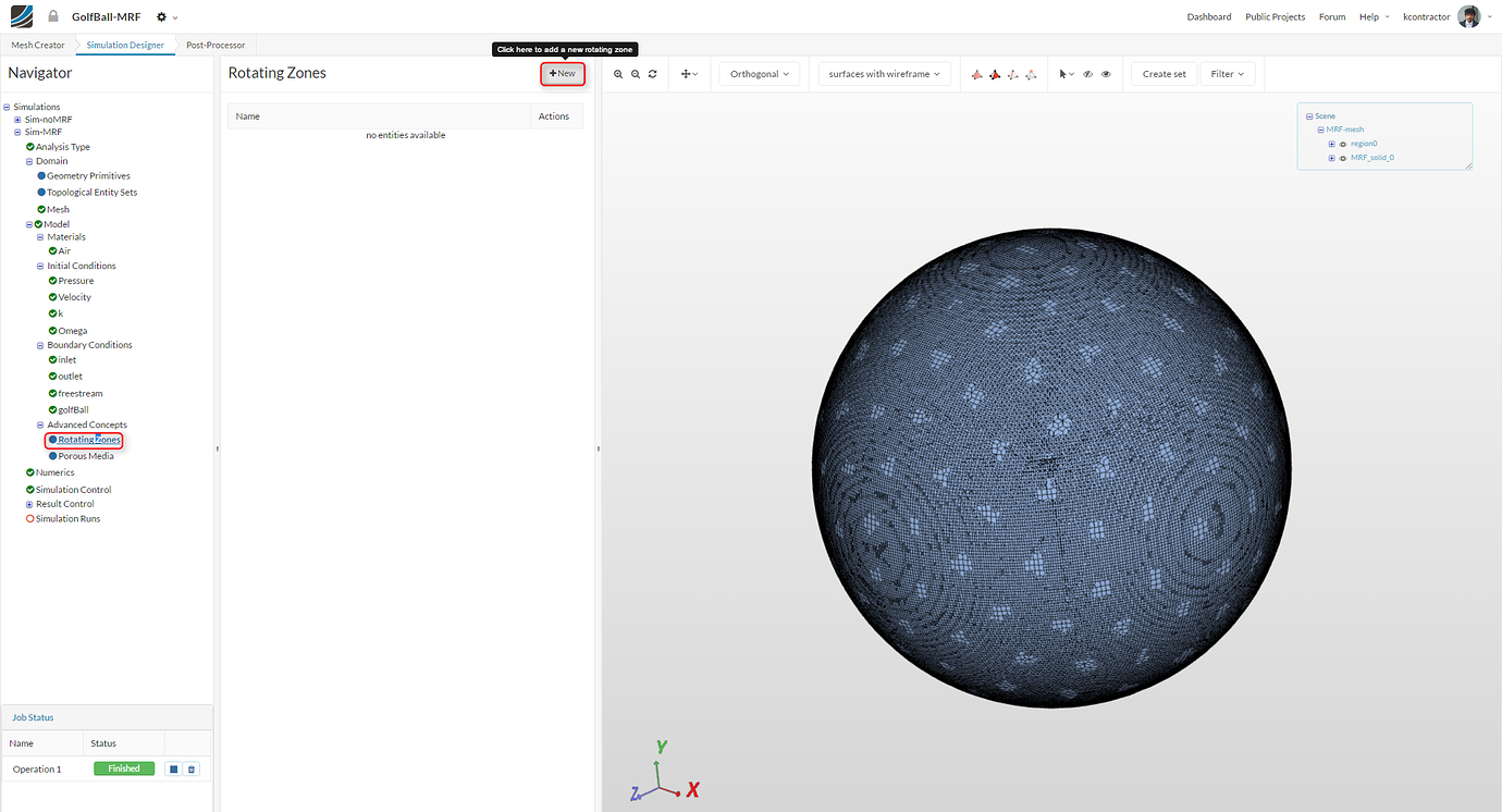 Implementing the Moving Reference Frame (MRF) Approach - Fluid Flow / CFD - SimScale CAE Forum