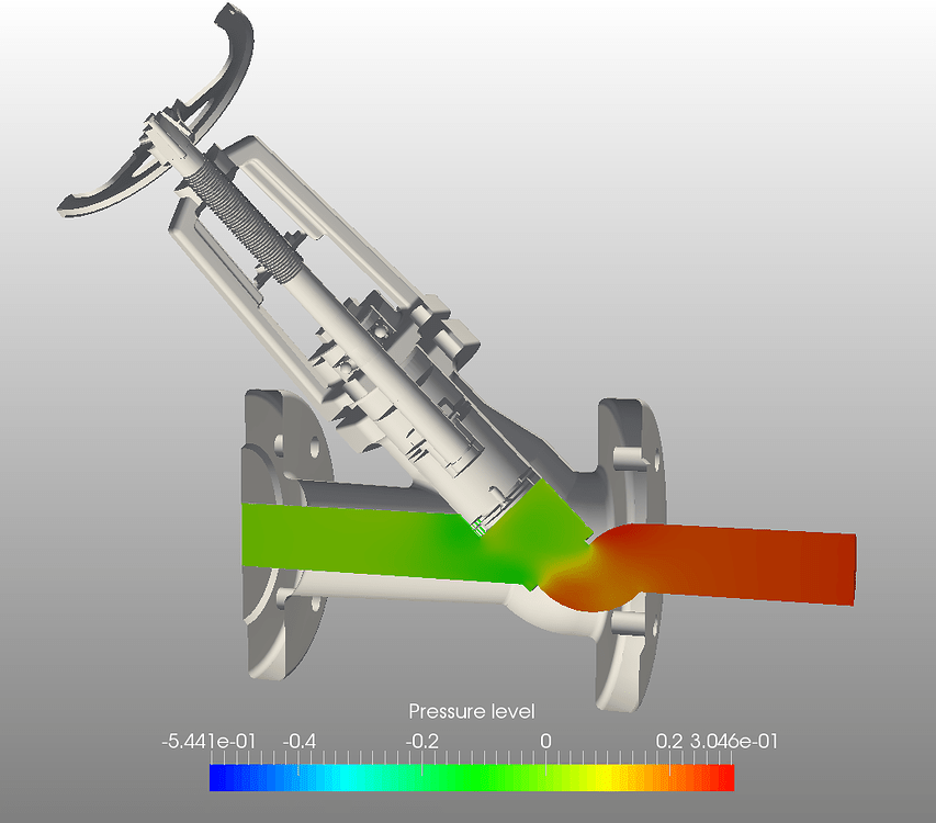 CFD Smulation of Turbulent Flow in a Regulator Valve by dheiny | SimScale