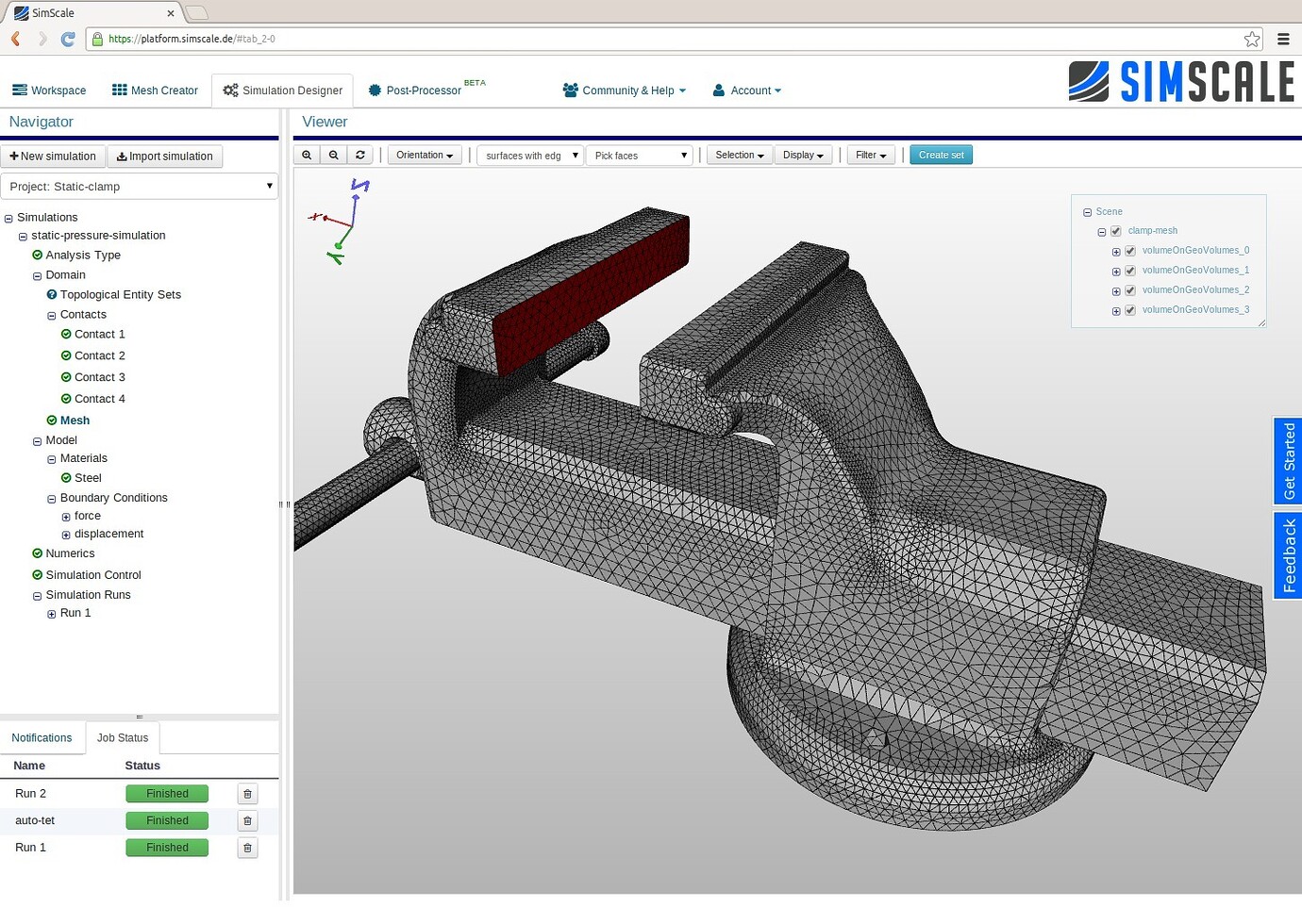 Bench Vise Static Stress Analysis by dheiny | SimScale