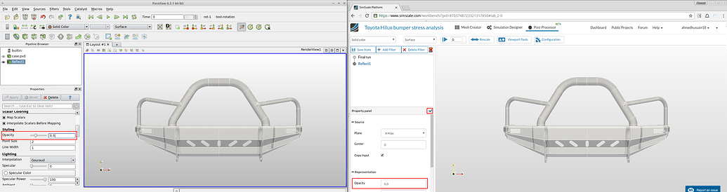 FEA post-processing guide (using online post-processor and local Paraview) - Post-processing ...