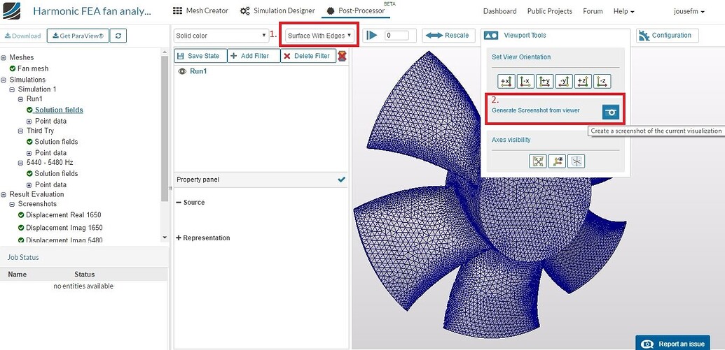 Screenshot of the mesh - CAD & Meshing - SimScale CAE Forum