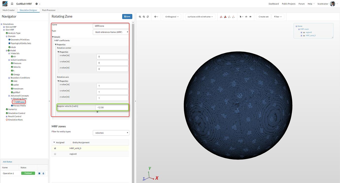 Implementing the Moving Reference Frame (MRF) Approach - Fluid Flow / CFD - SimScale CAE Forum