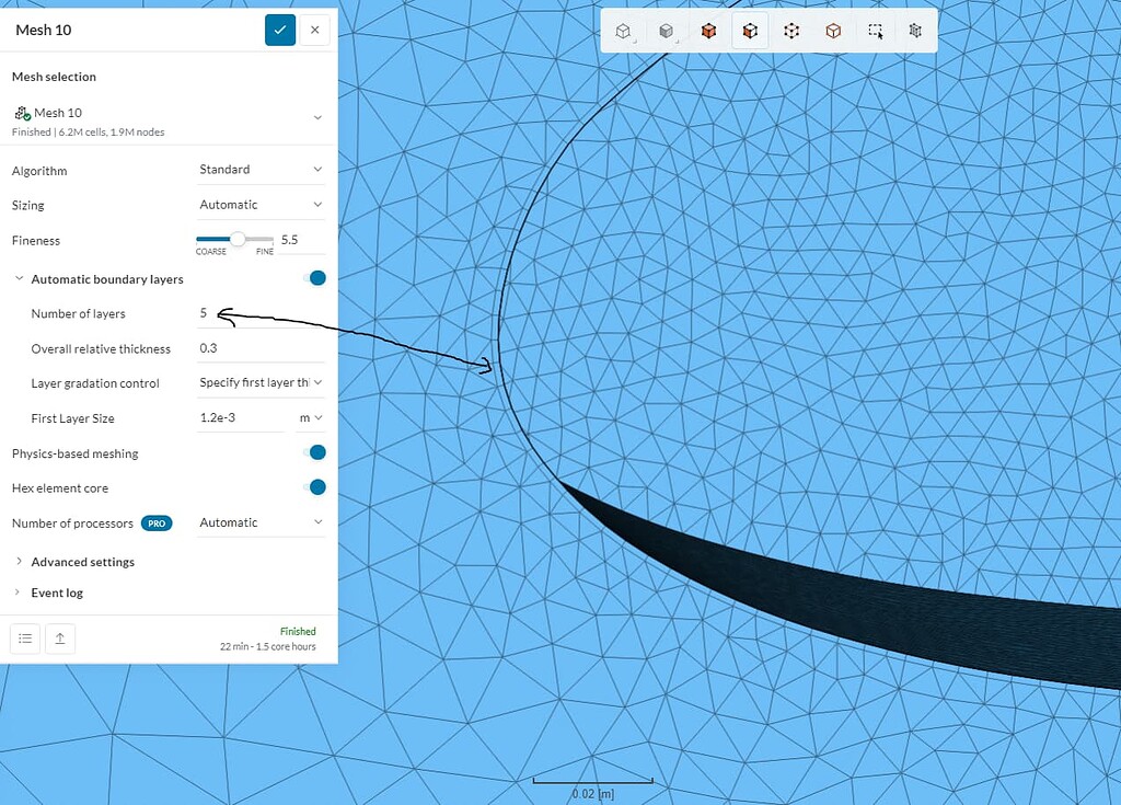 Last layer of boundary layer not generating in mesh? - Project Support - SimScale CAE Forum