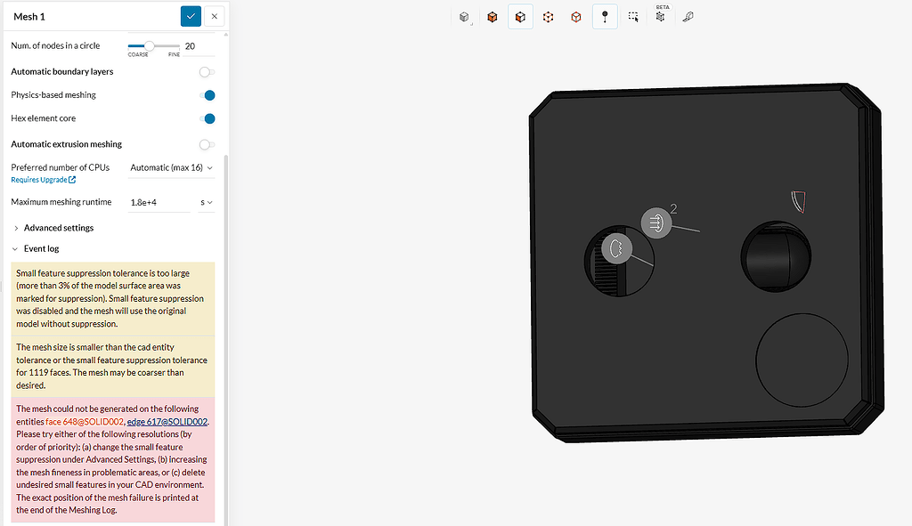 Mesh Generation Problem - CAD & Meshing - SimScale CAE Forum