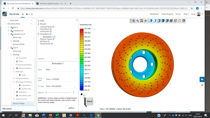 Animation playback speed - Using SimScale - SimScale CAE Forum