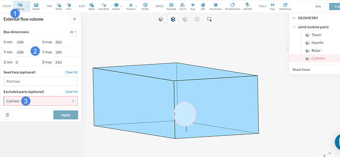 Wind turbine, cylinder for rotation and cube for airflow. What's missing? - Project Support ...