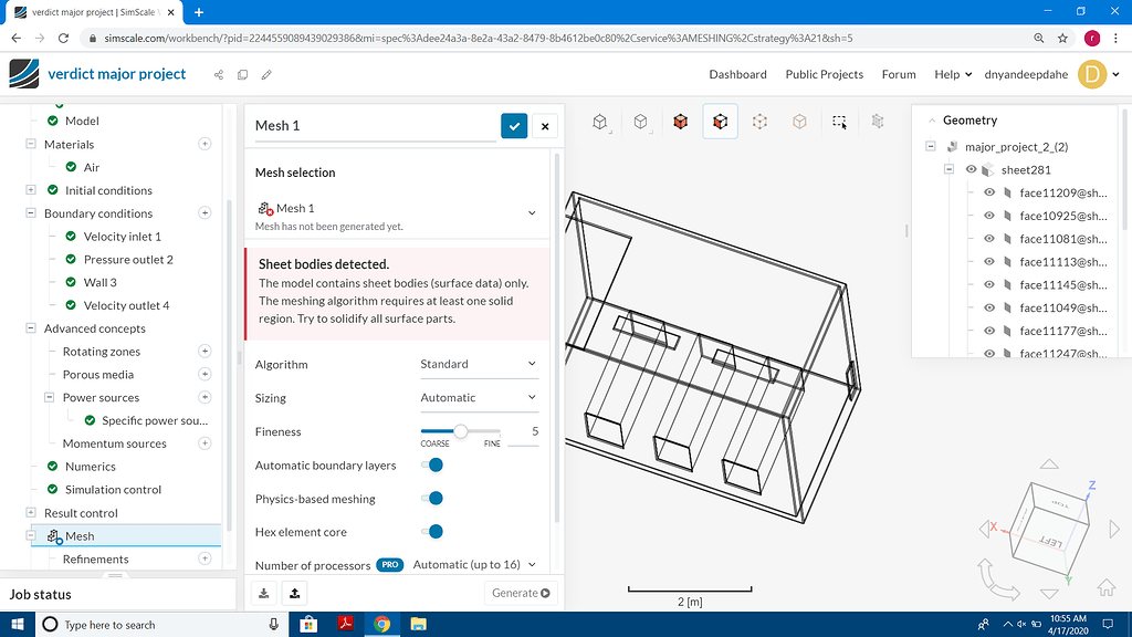 Data Centre CFD - Project Support - SimScale CAE Forum