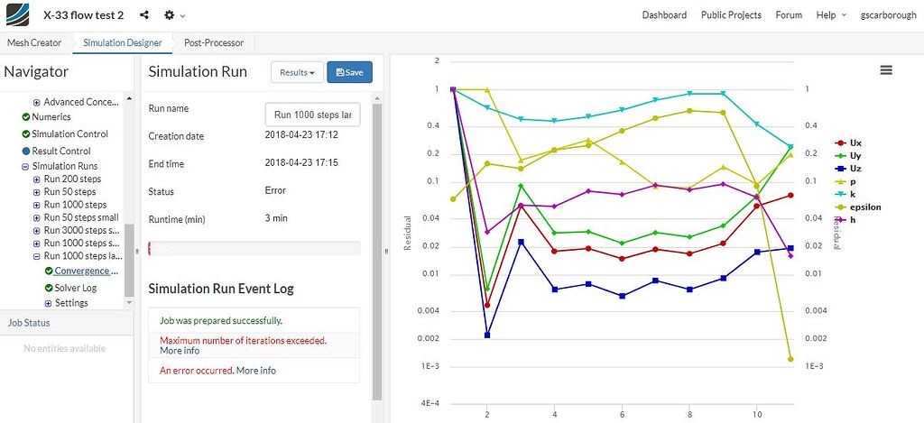 Solution Run stopped because of error - Project Support - SimScale CAE Forum