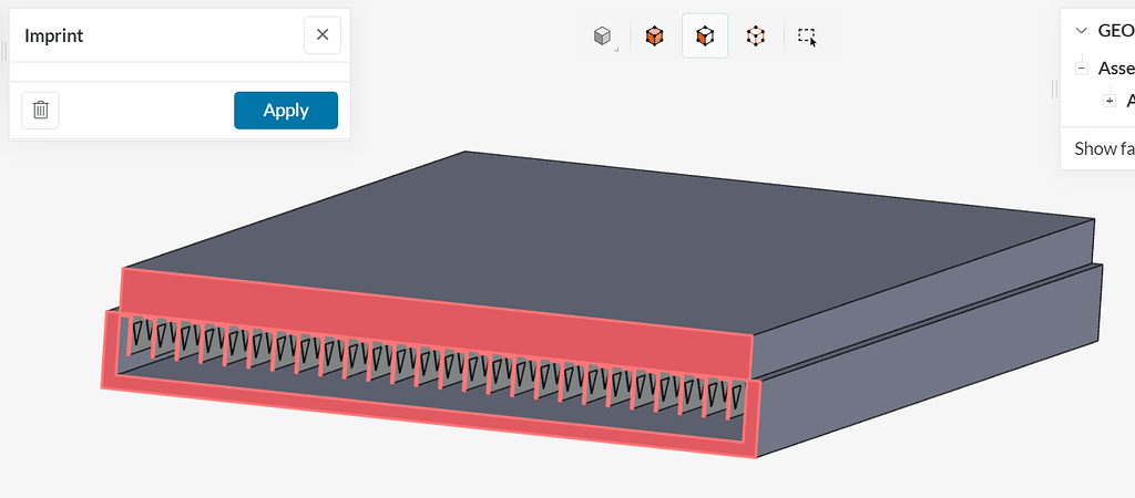 Imprinting geometry due to partial problem - Thermal - SimScale CAE Forum