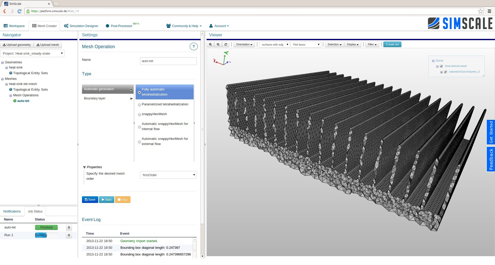 Steady State Thermal Simulation of a Heat Sink by dheiny ...