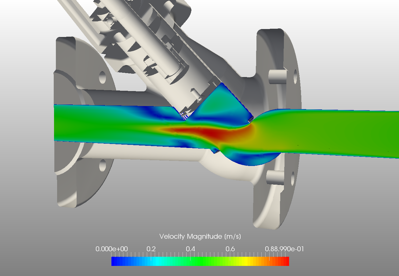 CFD Smulation of Turbulent Flow in a Regulator Valve by dheiny | SimScale