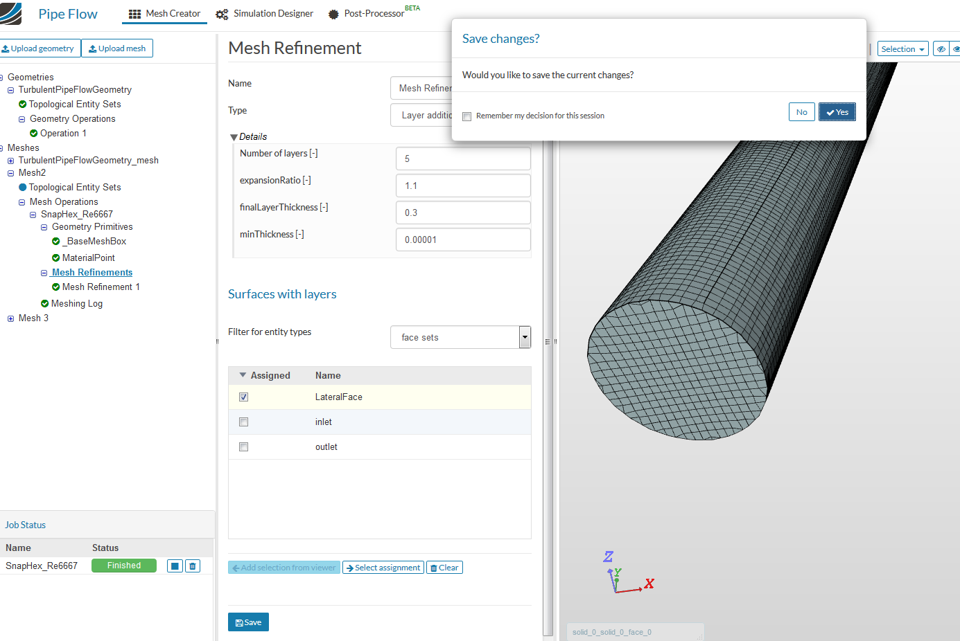Mesh pipe error - CAD & Meshing - SimScale CAE Forum