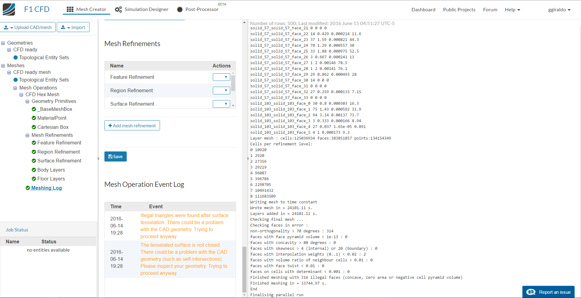 Recover Successful Mesh Computation but Error After - CAD & Meshing - SimScale CAE Forum