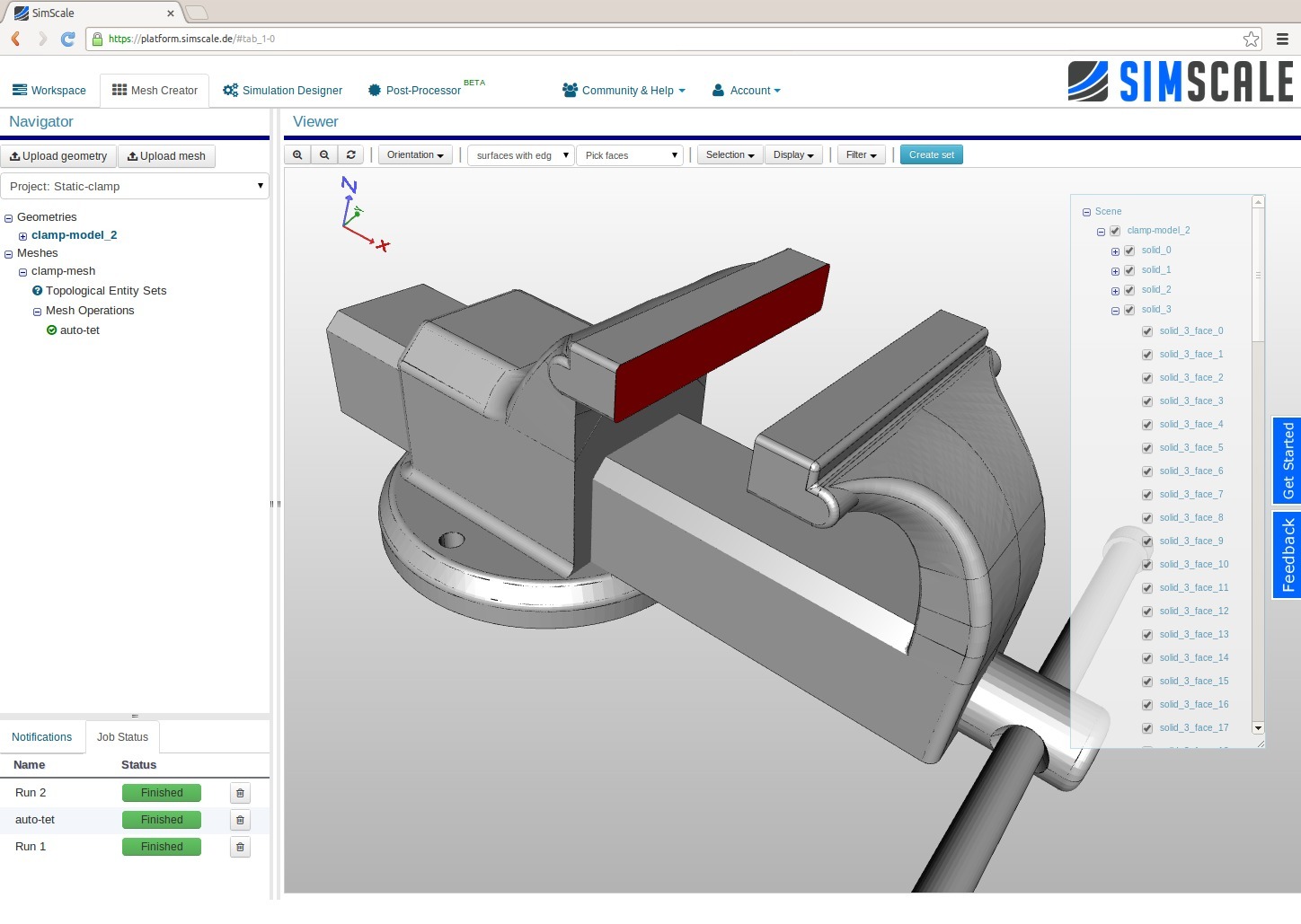 Bench Vise Static Stress Analysis by dheiny | SimScale