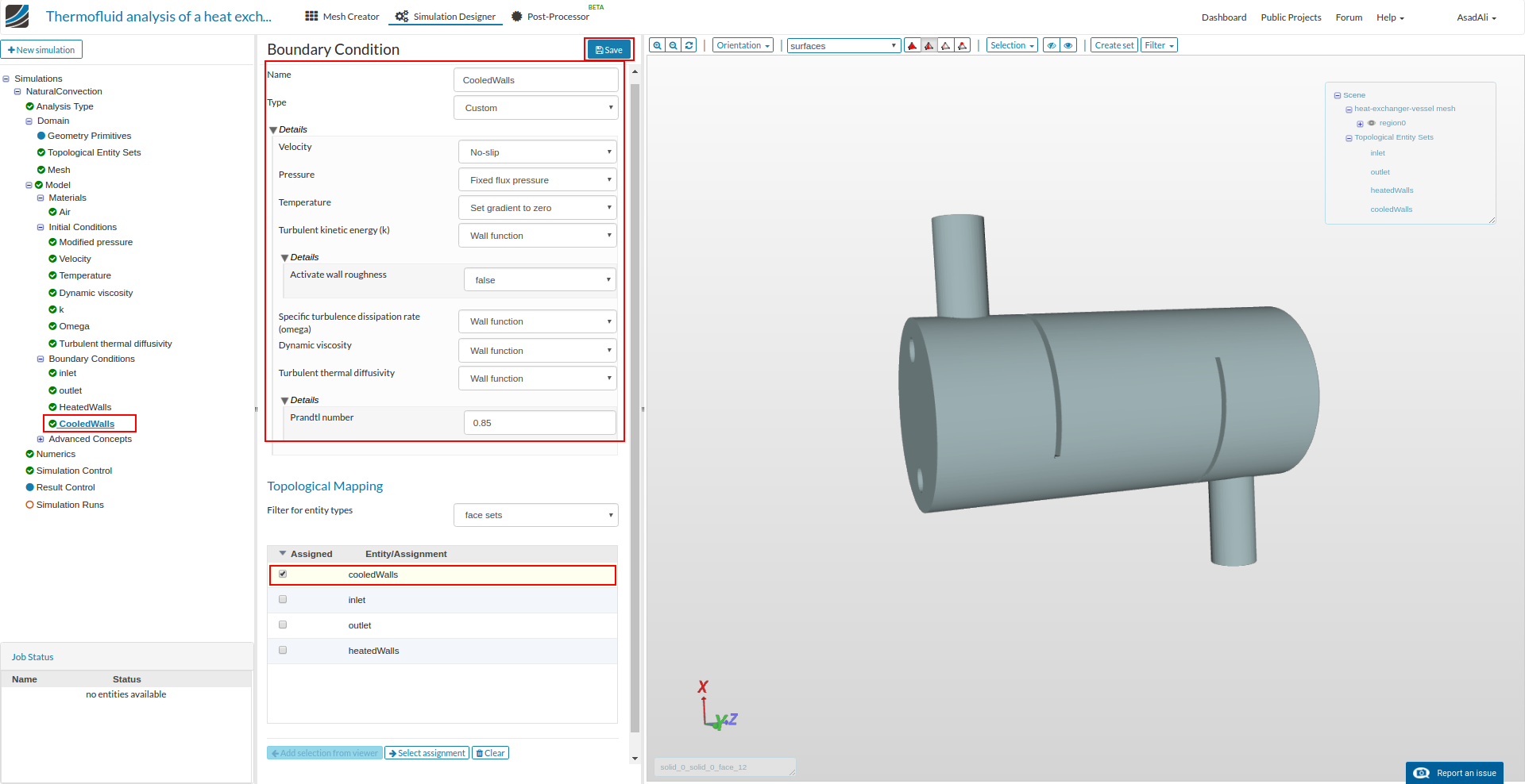 Step by step Tutorial: Thermofluid analysis of a heat exchanger - Fluid ...