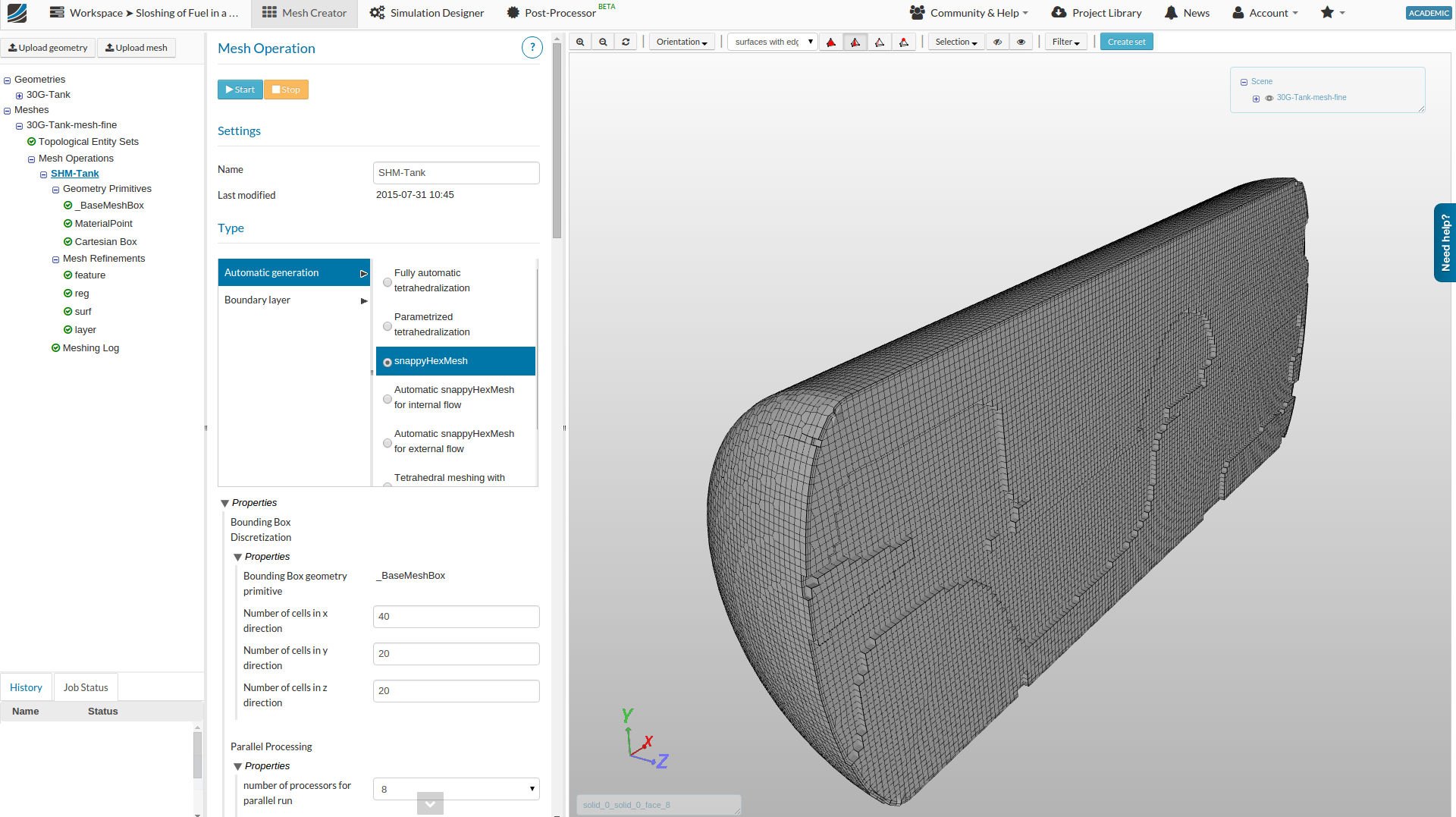 CFD Simulation of Fuel Tank Sloshing by Ali_Arafat | Si...