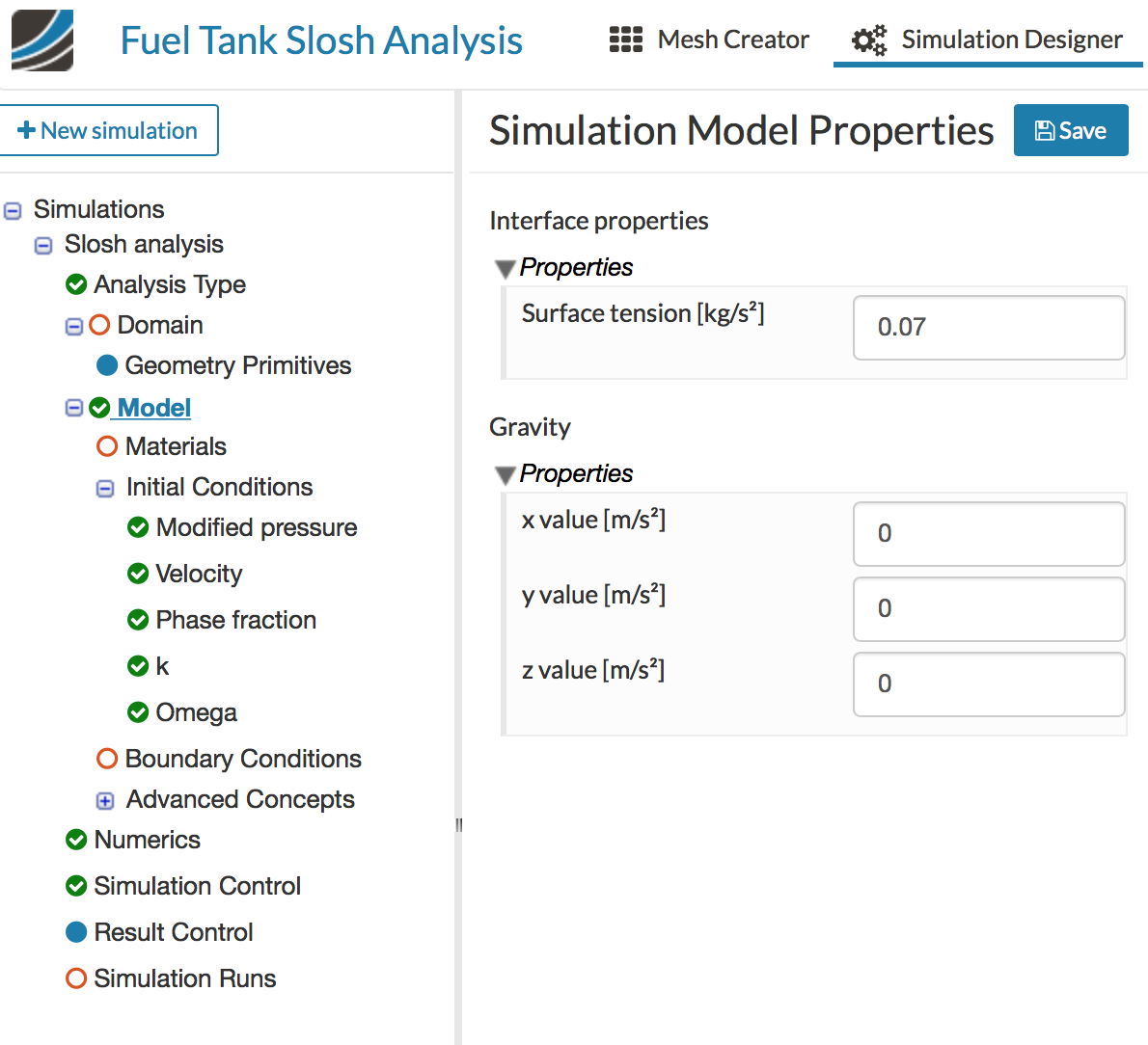 Fuel Tank Slosh Analysis by 1318980 | SimScale...