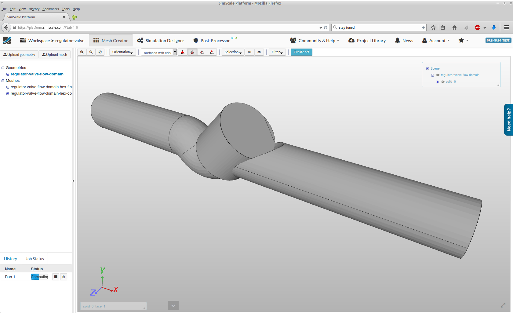 CFD Smulation of Turbulent Flow in a Regulator Valve by dheiny | SimScale