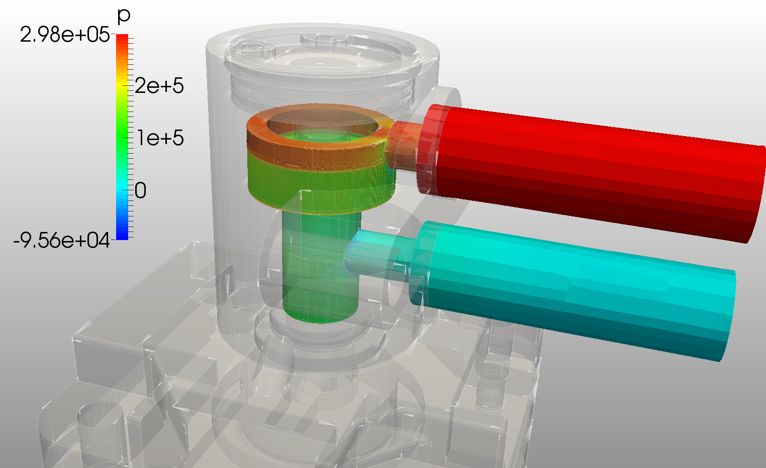 Flow through a Treadle Valve Used in Air Brakes by sjoshi | SimScale