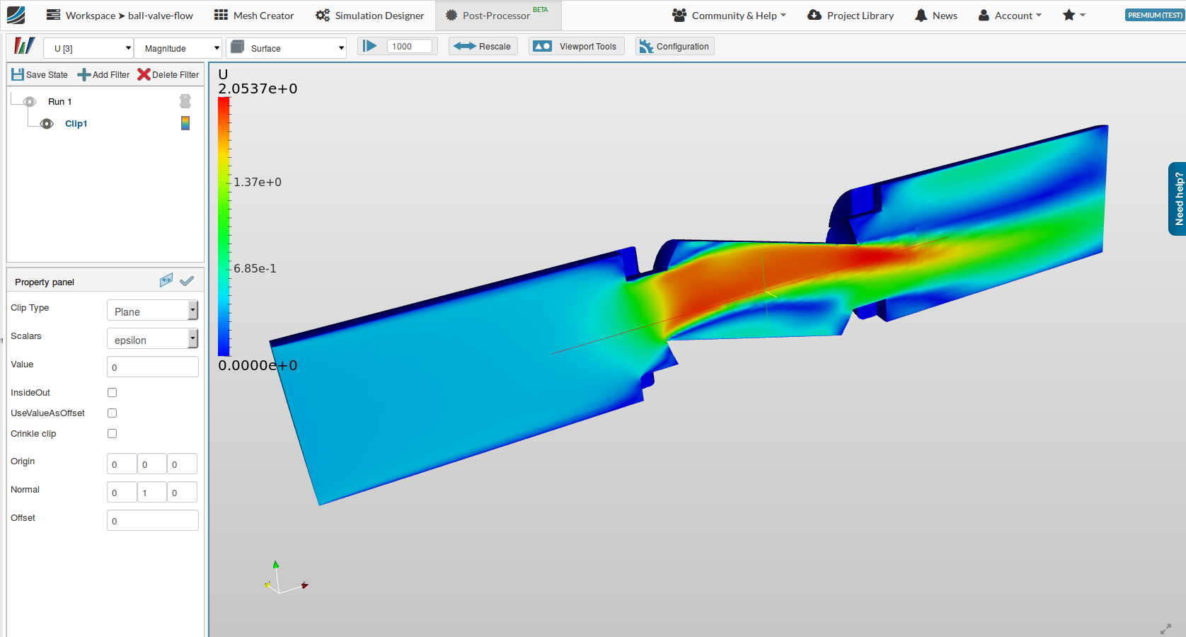 Ball Valve Simulation with Incompressible Fluid Flow by dheiny | SimScale