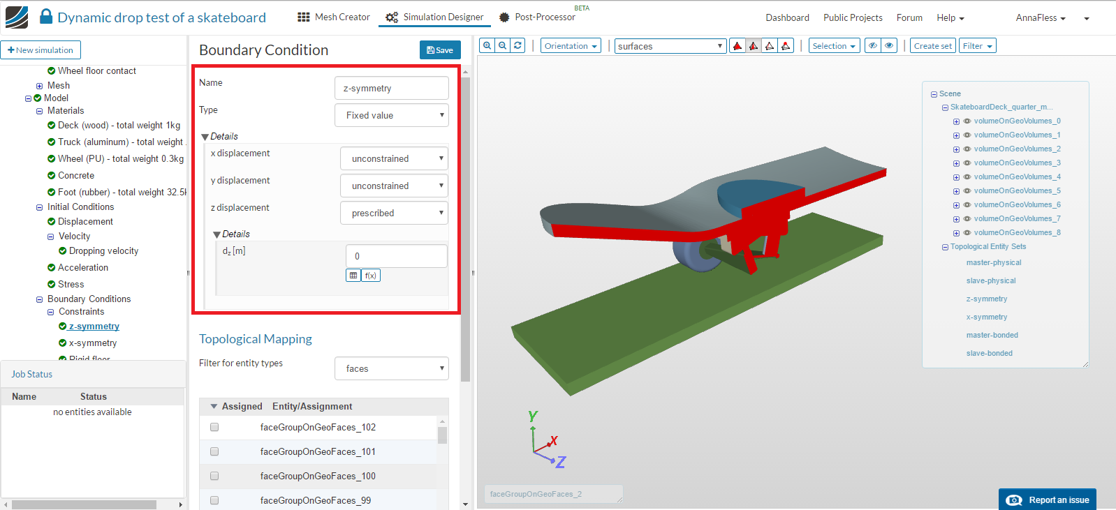 Setting up Symmetry Boundary Conditions and Circular Symmetry - Solid Mechanics / FEA - SimScale ...