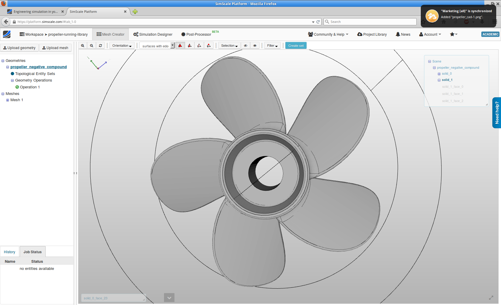 Ship Propeller Transient Flow Simulation by gholami | SimScale