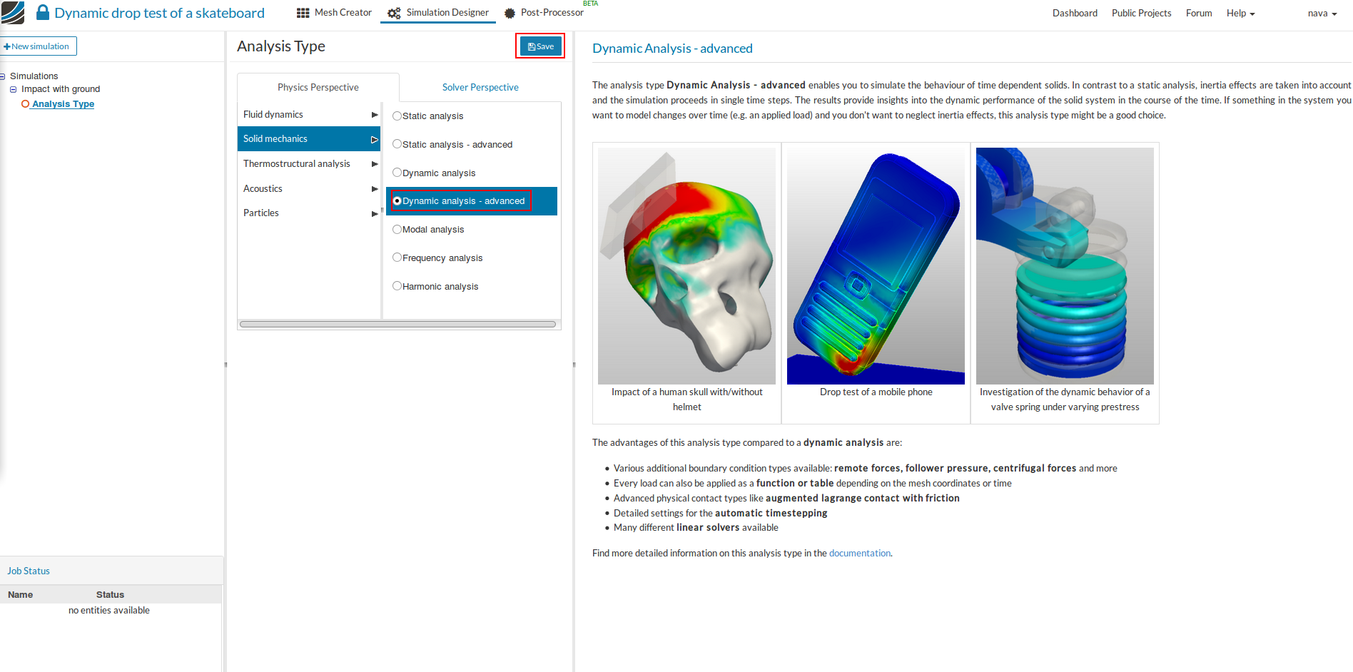 Step-by-Step Tutorial: Dynamic Drop Test of a Skateboard with SimScale ...