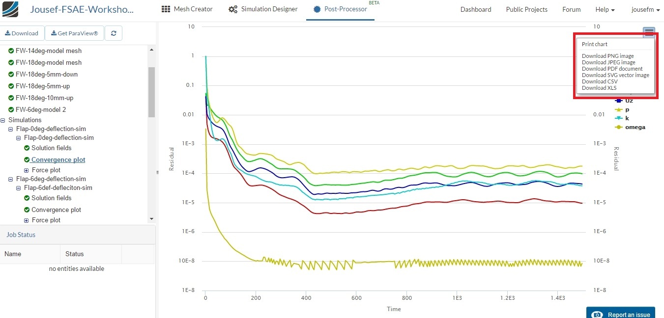 How to print plots - Post-processing - SimScale CAE Forum