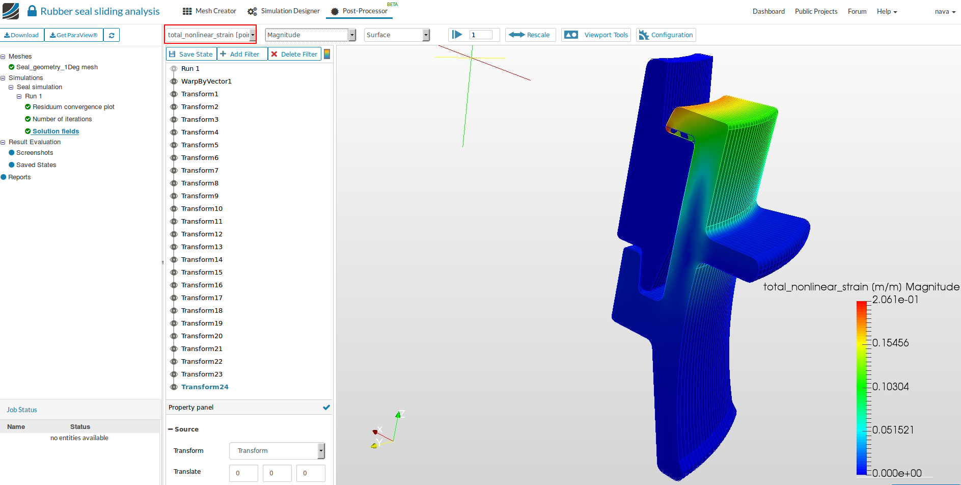 Step by Step Tutorial : Rubber Seal Sliding Analysis - Solid Mechanics / FEA - SimScale CAE Forum