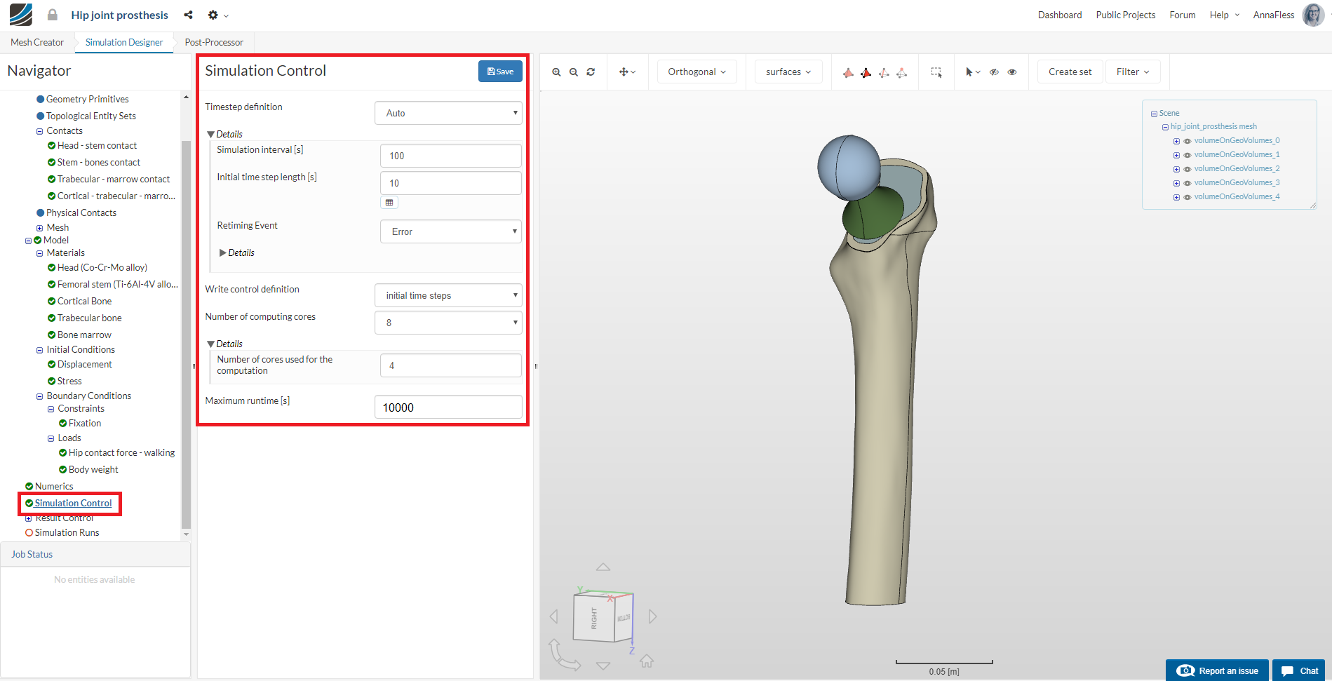 Step-by-Step Tutorial Session 1: Hip Joint Prosthesis - Solid Mechanics ...