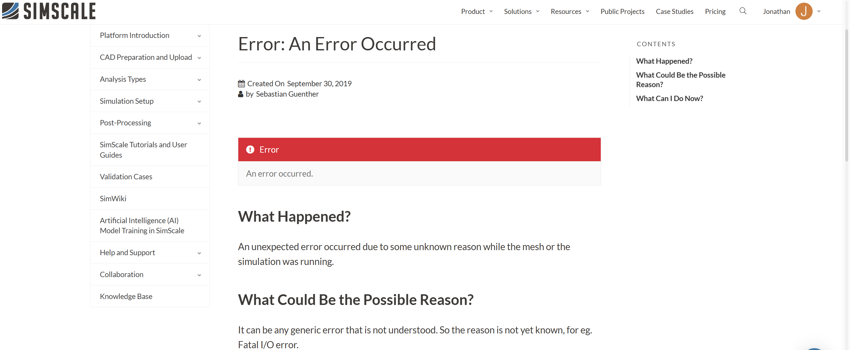 Fatal IO Error: An Error Occured - CFD Simulation on FSAE Intake System - Project Support ...